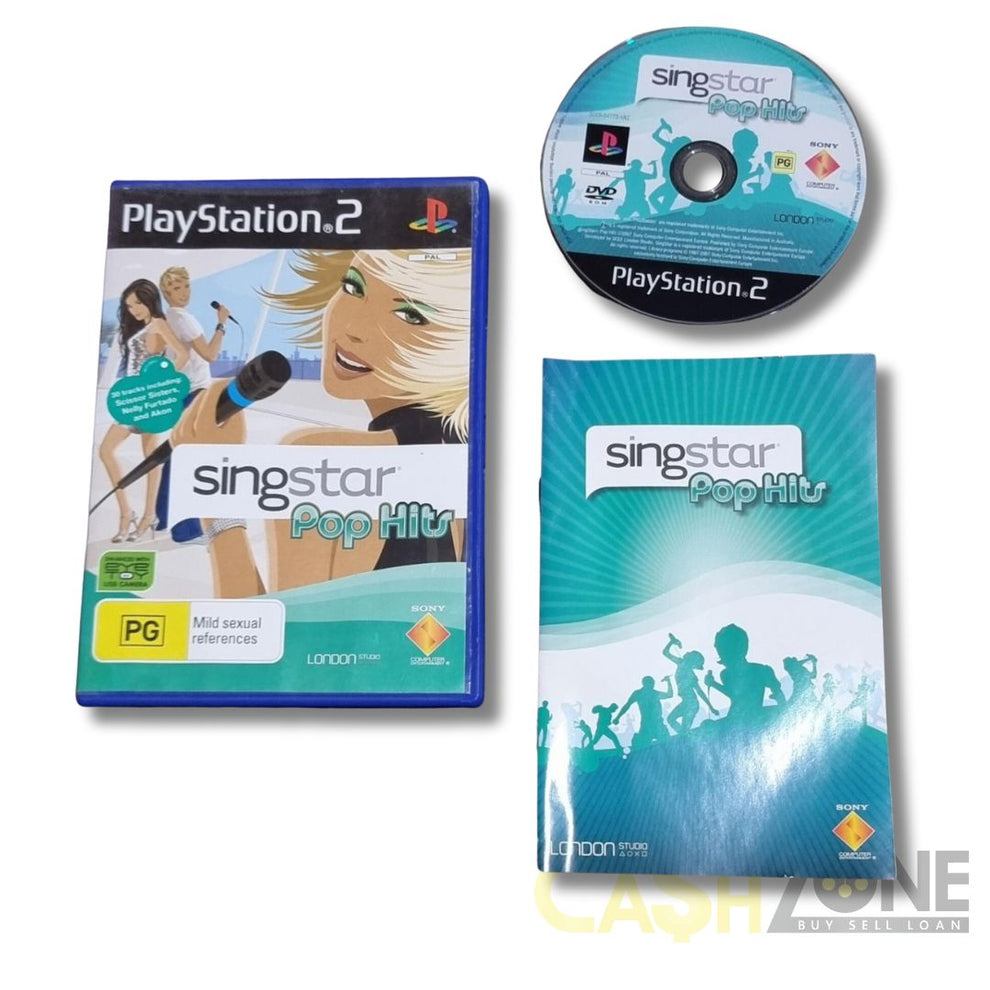 SingStar Pop Hits PS2 Game – Cashzone Australia